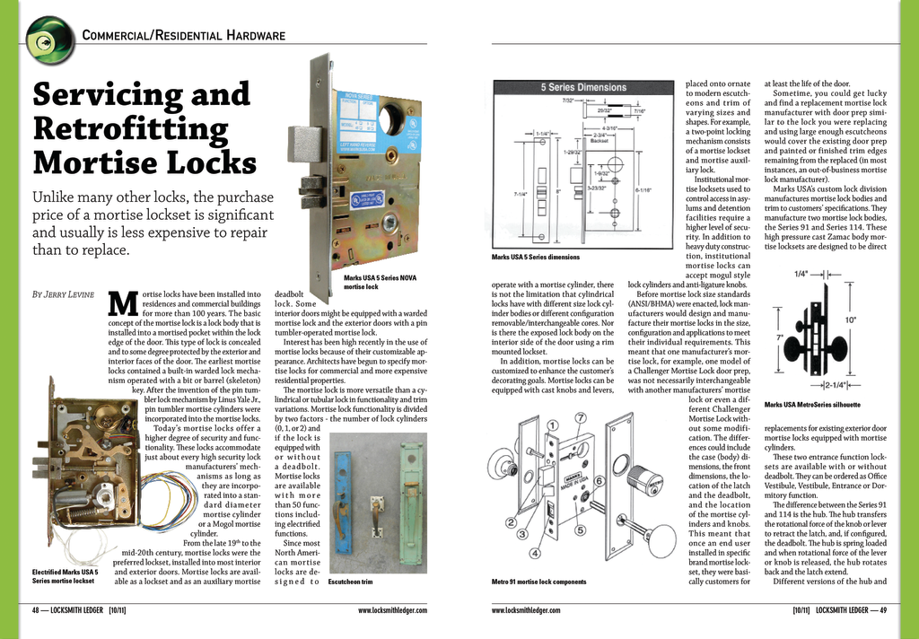 The Concepts and Mechanics of Master Keying: Developing Master Keys ...