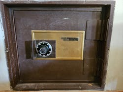 Opening a Meilink wall safe made much more difficult because of the ...